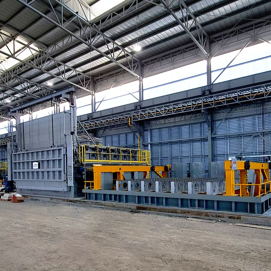 Gadda presents the new quenching tank with automatic elevator (30 tons ...